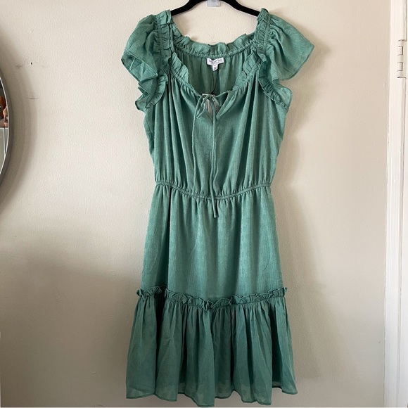 Current Air | Dresses | Current Air Ruffle Tie Neck Dress | Poshmark